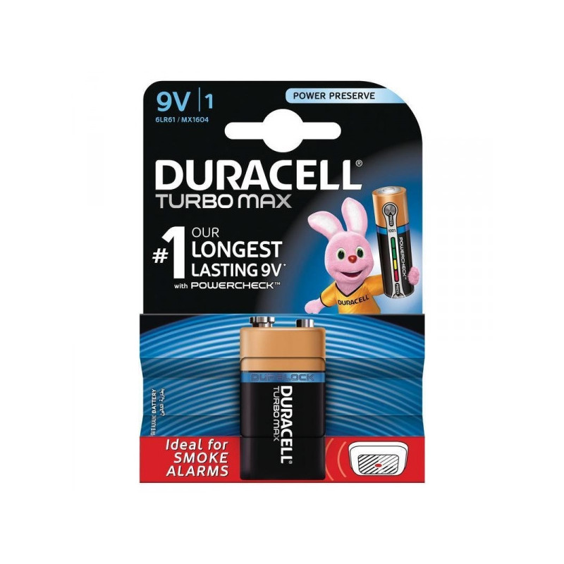 Батарейка Duracell Turbo Max Крона 9V 6LR61 купить в интернет магазине ...